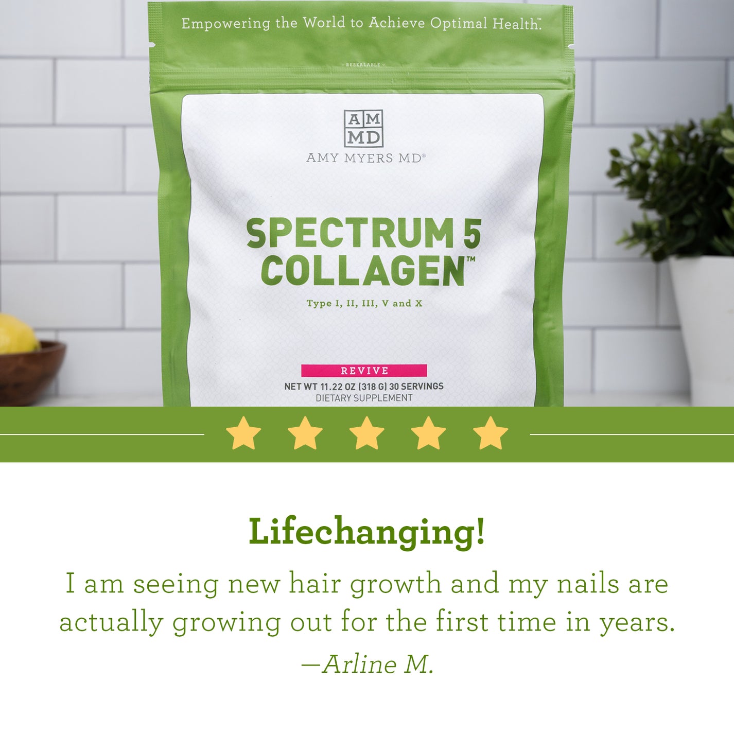 Spectrum 5 Collagen™ Type I, II, III, V, & X – Amy Myers MD