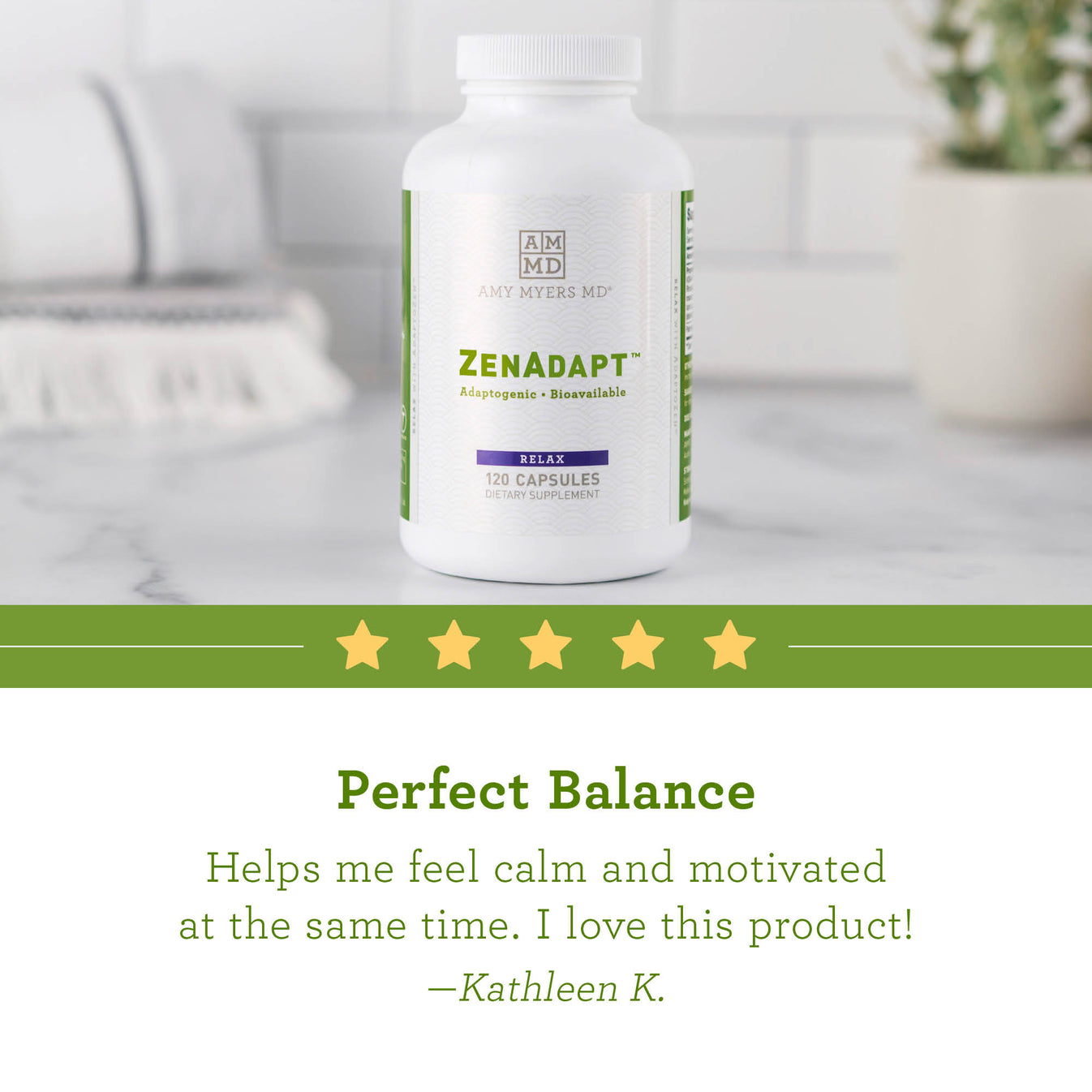 ZenAdapt™ Adaptogen Supplement – Amy Myers MD